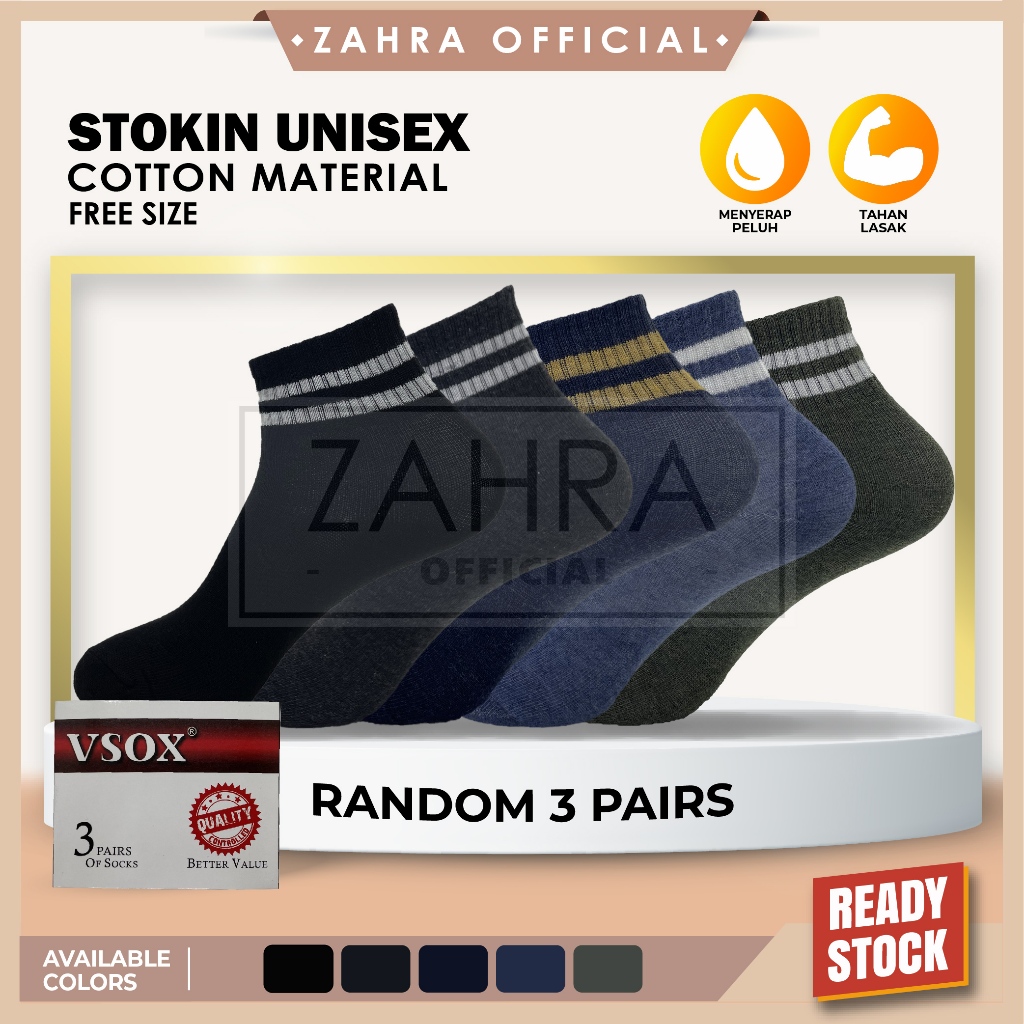 🔥PROMOSI HEBAT🔥VSOX_Stokin perempuan tebal lebar besar cotton tahan ...