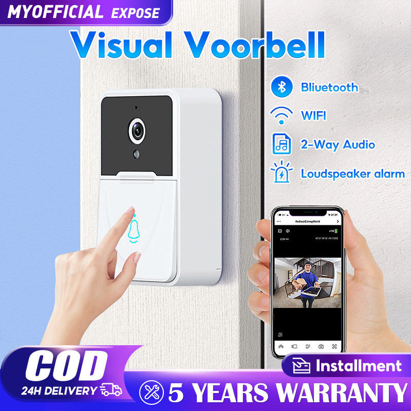 Door bell wireless Visual Doorbell WiFi camera Intelligent Doorbell for ...