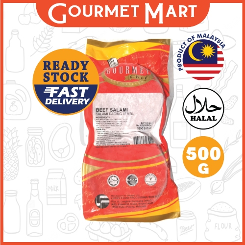 ( FOR KL & PJ AREA ONLY ) GOURMET CHEF BEEF SALAMI 500G | Shopee Malaysia