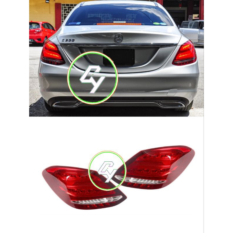 Mercedes Benz W205 C180 C200 C260 C300 C350 c class rear tail lamp ...