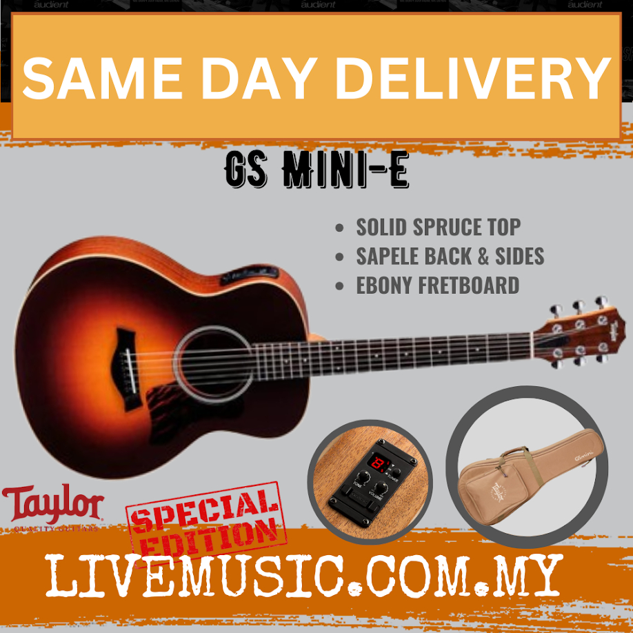 Taylor GS Mini-E Special Edition Acoustic Guitar w/Bag, Vintage ...