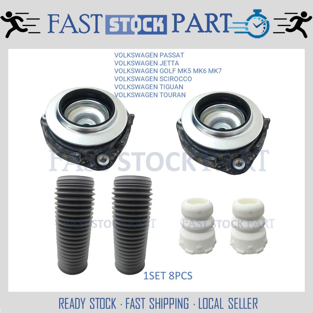 1SET 8PCS FRONT ABSORBER COVER/SHAFT BUSH/MOUNTING /BEARING -VOLKSWAGEN ...