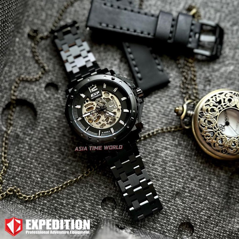 [Original] Expedition E6402 MABIPBA Automatic Skeleton Men's Watch with ...