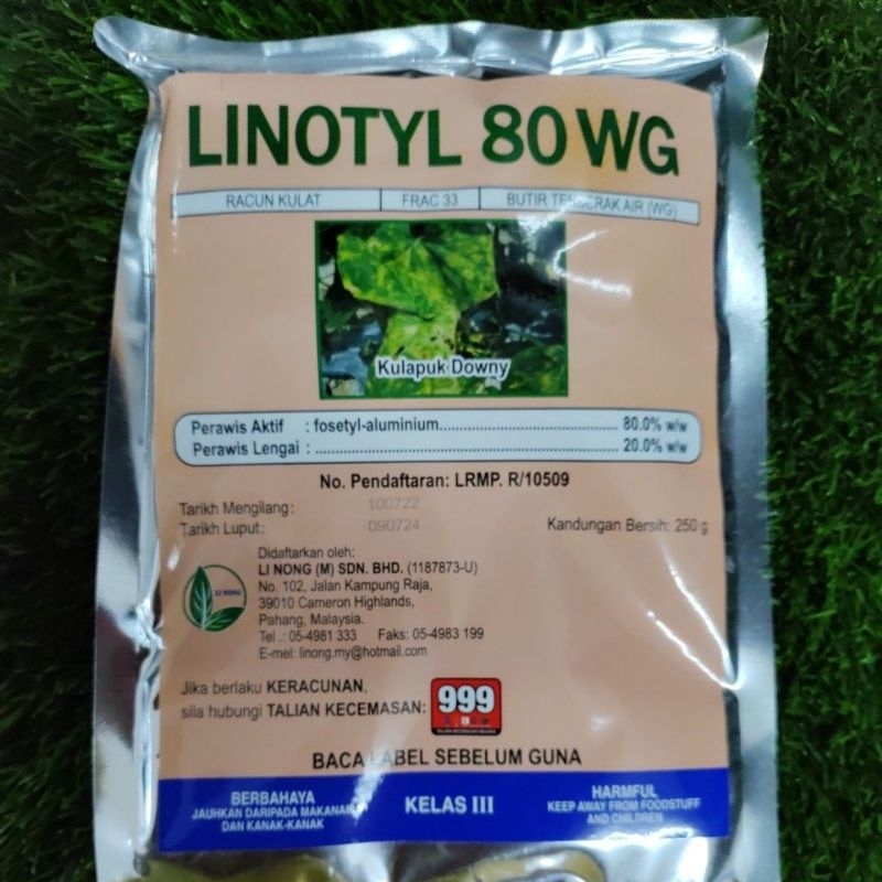 Linotyl 80WG 250gm Fosetyl Aluminium 80% Sama Aliette Bayer Racun Kulat ...