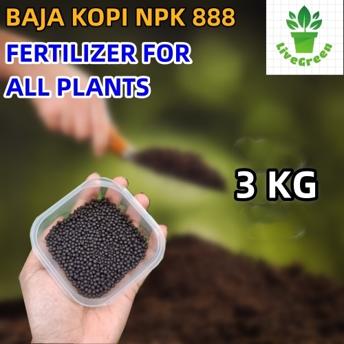 BAJA KOPI NPK 888 (3 KG) Organik Fertilizer Premium Baja Durian Sayur ...