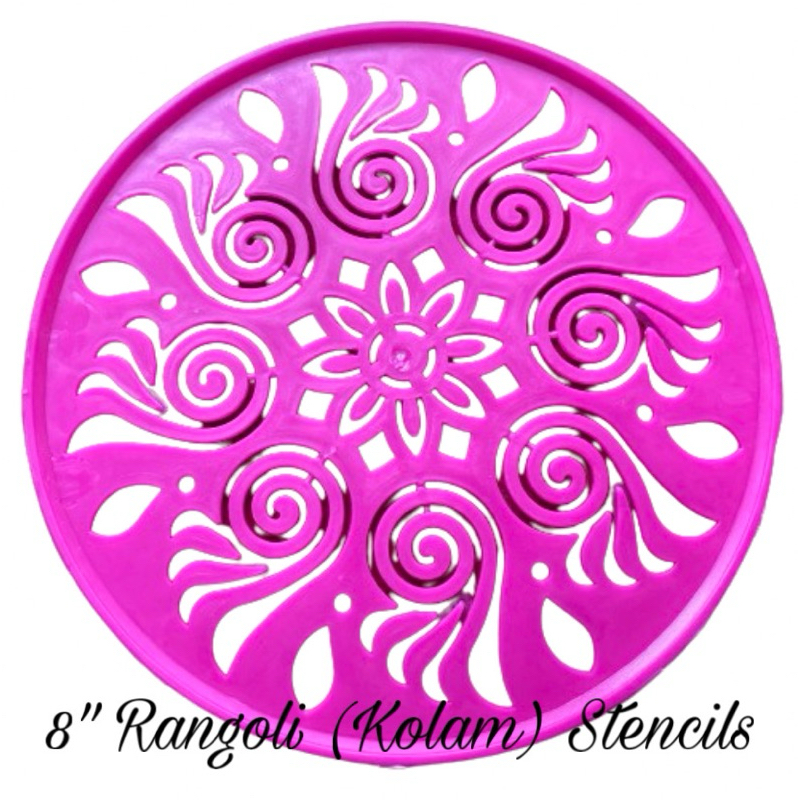 8” Rangoli (Kolam) Stencils (DIY tool) | Shopee Malaysia