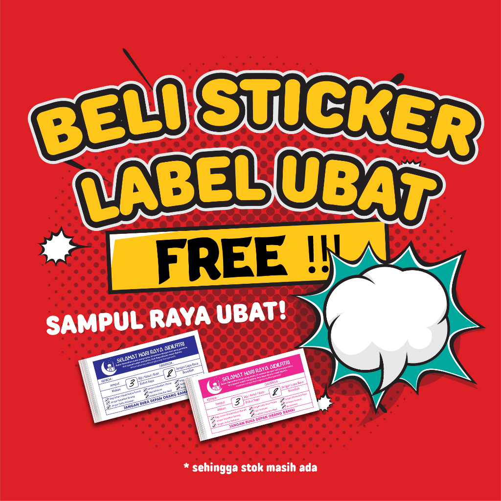 Sticker Label Ubat Klinik / Clinic Medicine Label Sticker Simili ...