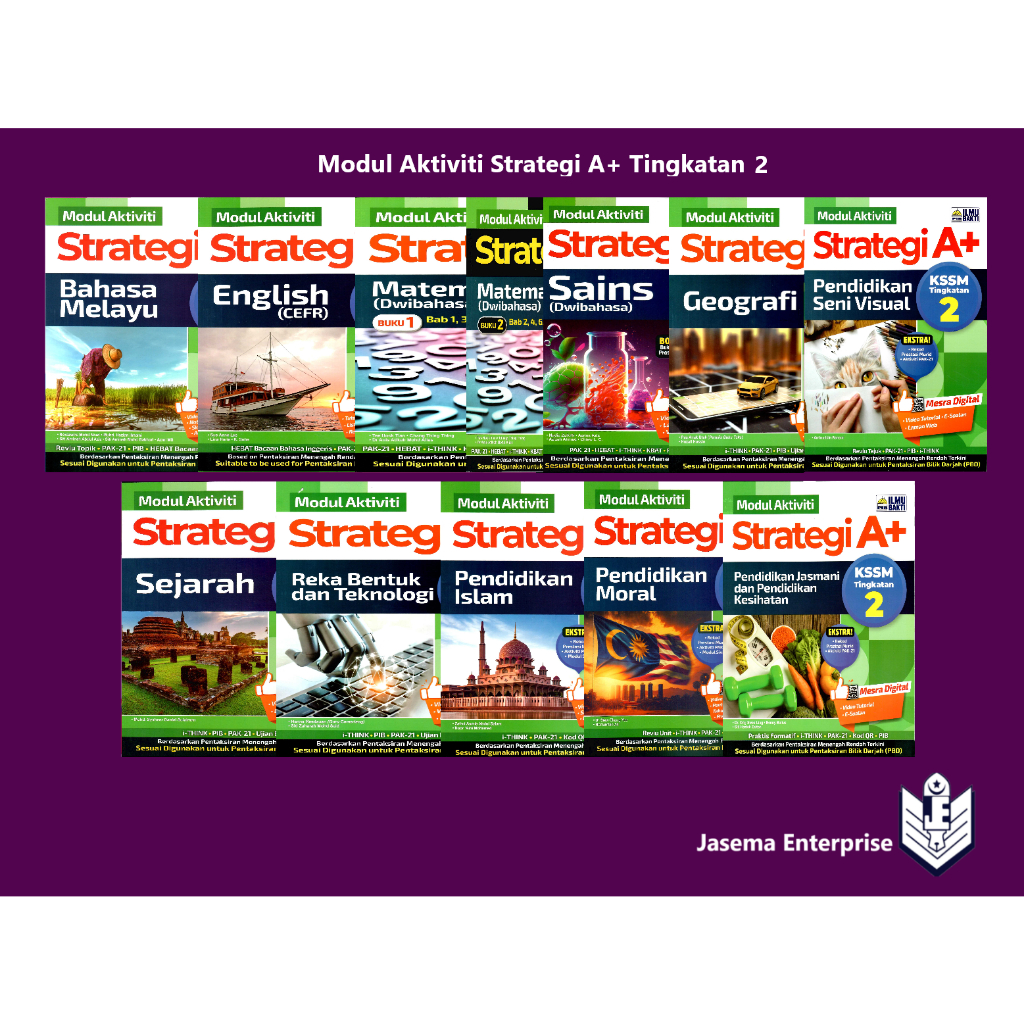 Modul Aktiviti Strategi A+ Tingkatan 2 Bm | English | Matematik | Sains | Geografi | Sejarah ...