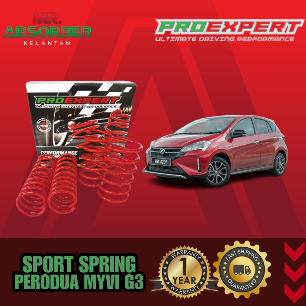 Absorber heavy duty/Sport spring pro expert Myvi new model 2018-2022 ...