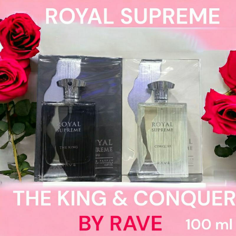 ★ROYAL SUPREME THE KING & ROYAL SUPREME CONQUER★ BY RAVE 3.4 FL.OZ 100 ...