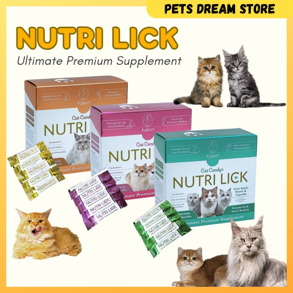 Cat Nutri Lick Ultimate Supplement Cat high vitamin stick cat treats ...