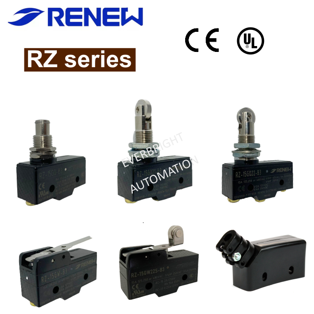 RENEW RZ Micro Switch Limit Switch SPDT 15A 250VAC Tap-Y Z-15 TM-1307 ...