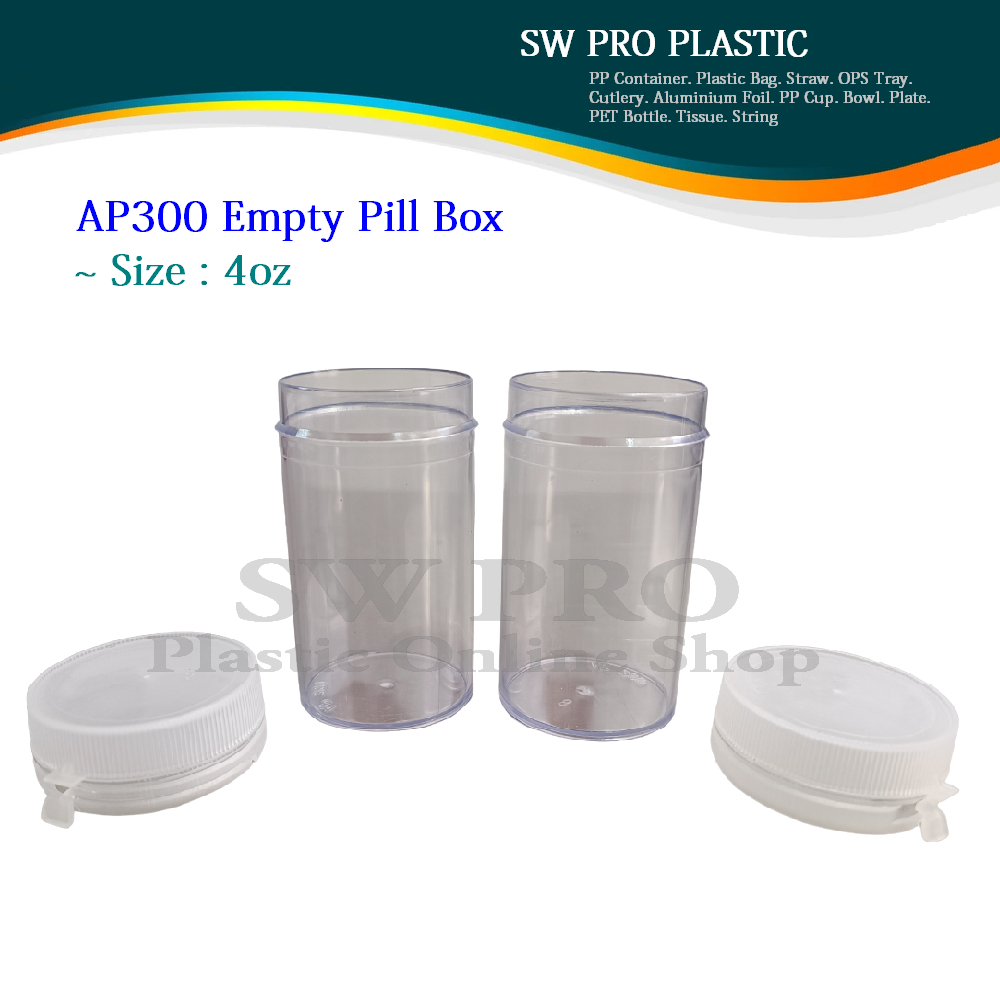 AP300 4oz Pill Box / Powder Bottle / Kapsul Botol Ubat /Botol Ubat ...