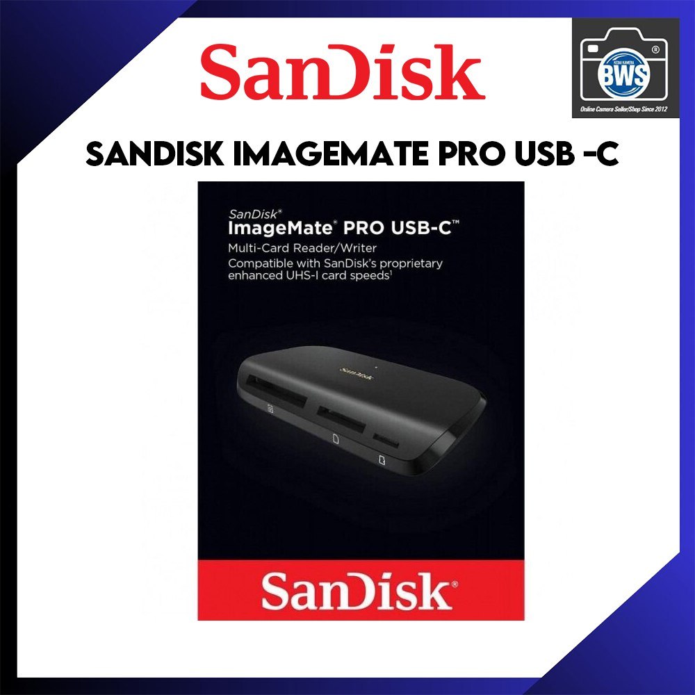 SanDisk ImageMate PRO USB-C Multi-Card Reader/Writer for SD/Micro SD ...