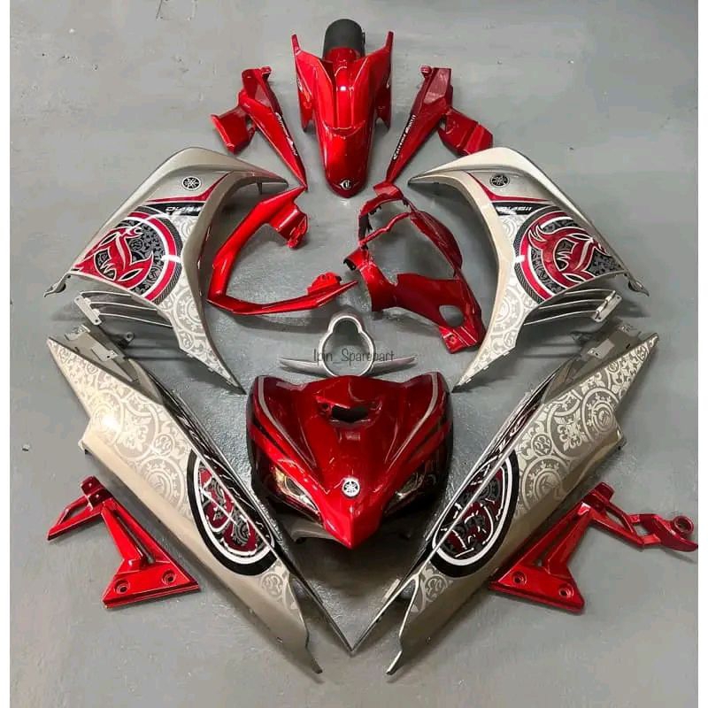 COVERSET YAMAHA LC 135 V2,V3,V4,V5,V6,V7 BATIK SILVER | Shopee Malaysia