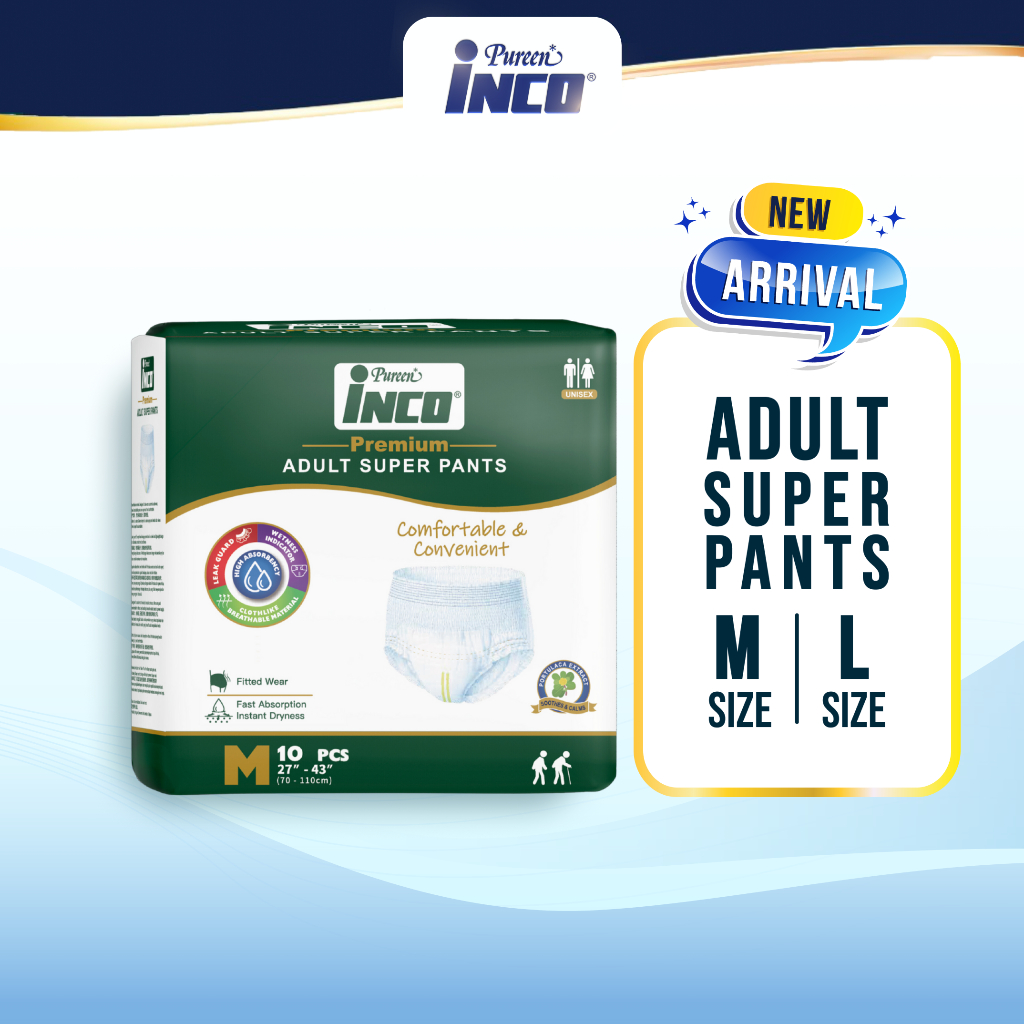Pureen INCO Premium Adult Super Pants (Pull-up) | Shopee Malaysia