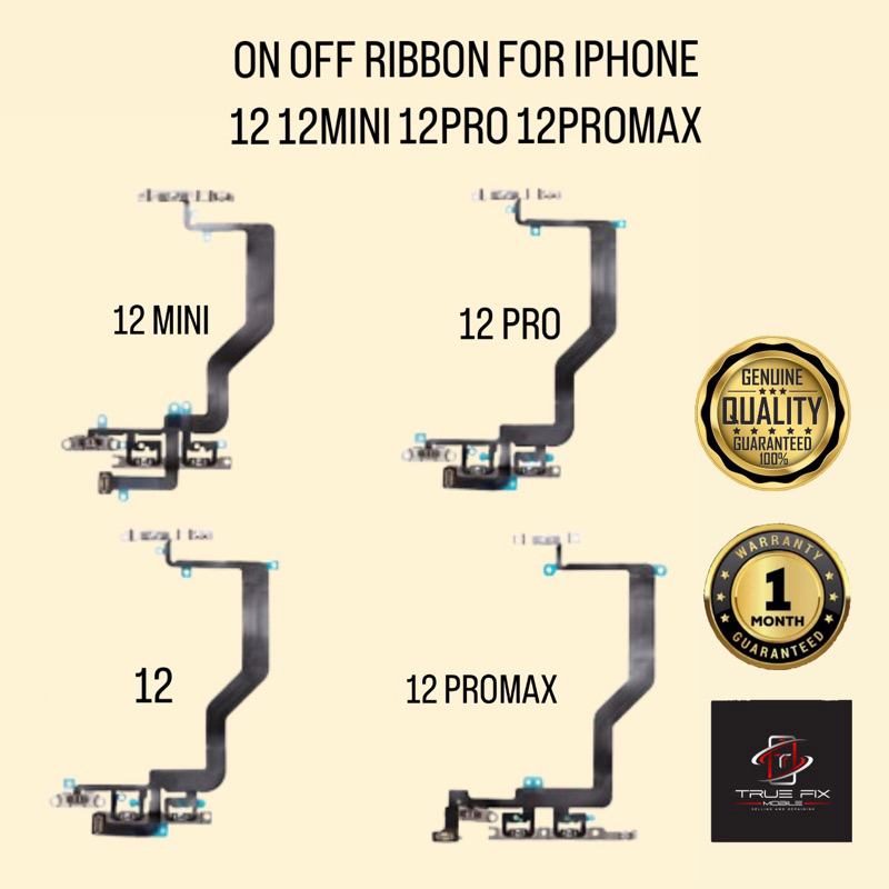 (ORIGINAL) ON OFF VOLUME RIBBON IP12 | 12MINI | 12PRO | 12PROMAX ...