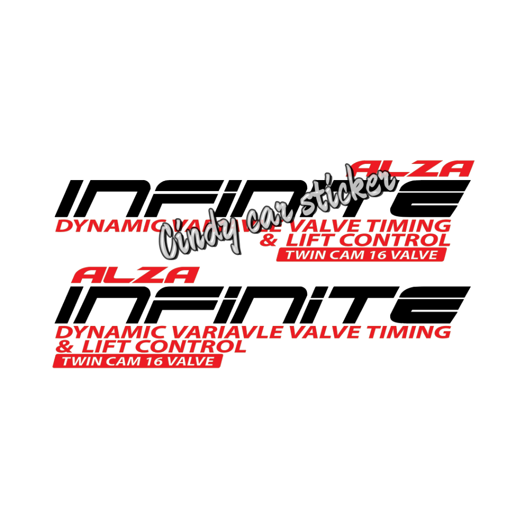 Sticker Pintu DVVT ALZA INFINITE 1set 2pcs | Shopee Malaysia