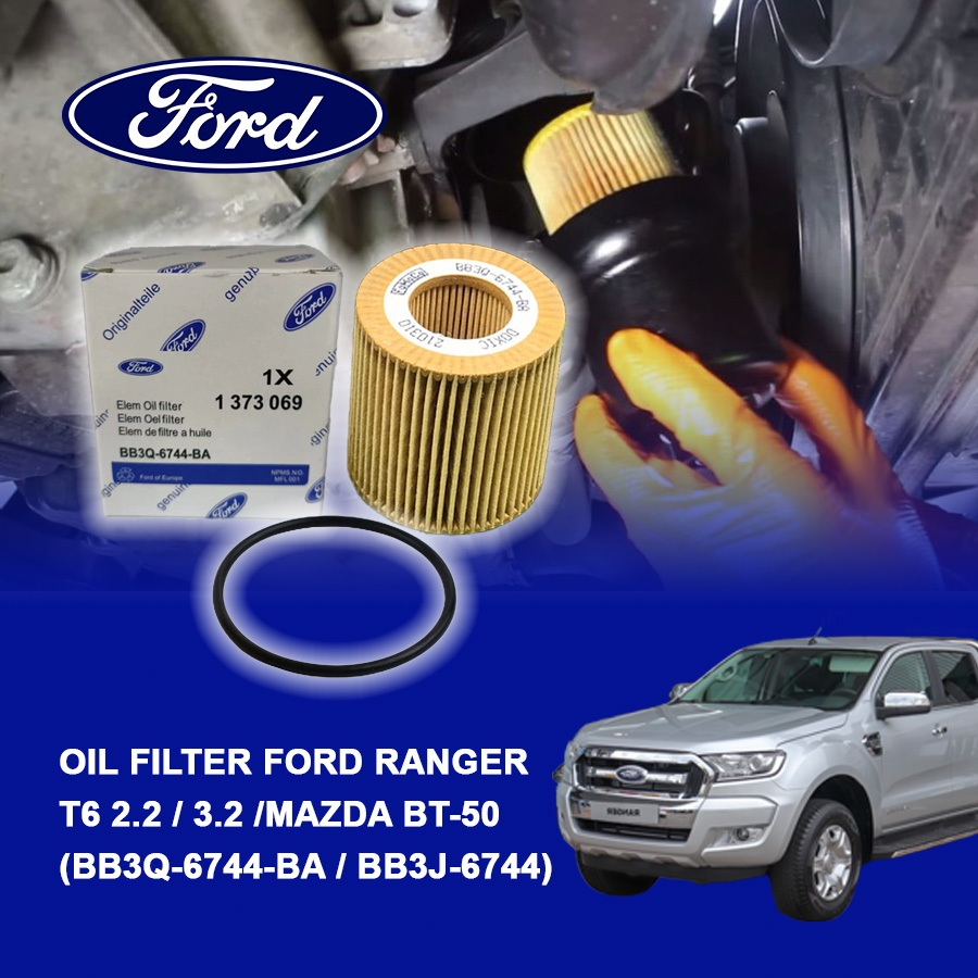 OIL FILTER FORD RANGER T6 2.2 / 3.2 / MAZDA BT-50 (BB3Q-6744-BA / BB3J-6744) | Shopee Malaysia
