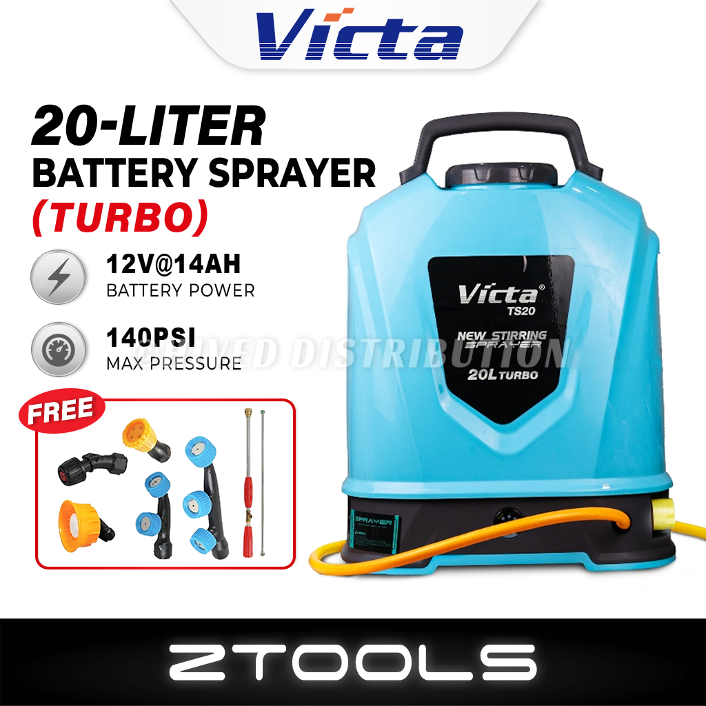 (Twin Pump) VICTA 20L Battery Sprayer Pump T20 & TS20 | Pam Racun Bateri Turbo | Double Pump ...