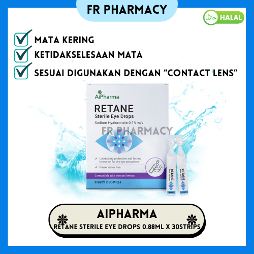 AIPHARMA RETANE EYE DROP 0.88ML 5'SX6. Expiry date : 12/09/2027 ...