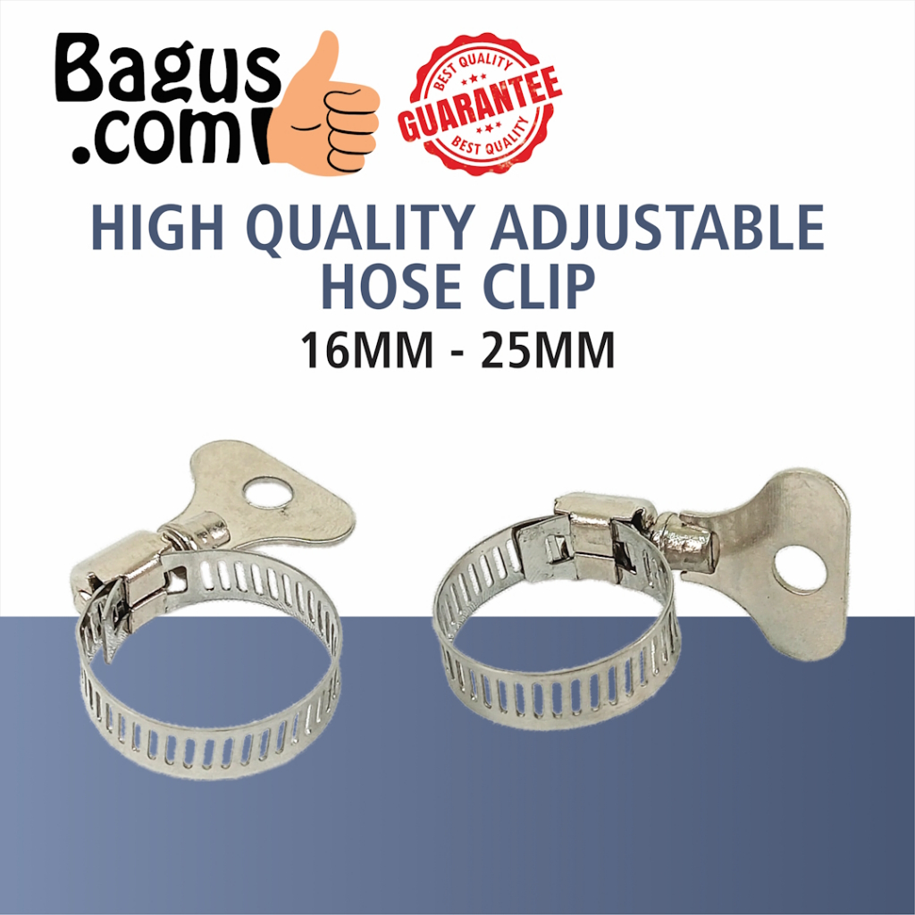 High-Quality Adjustable Hose Clip (16mm-25mm) | Shopee Malaysia