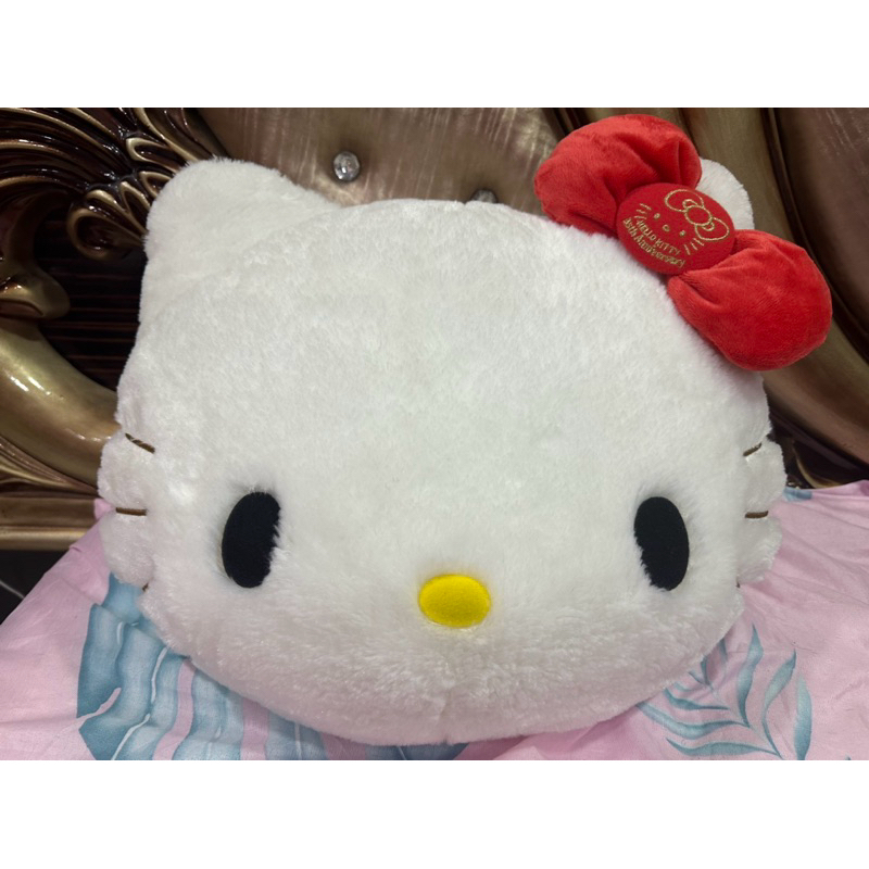 [OFFICIAL RARE] BIG HELLO KITTY 35th Anniversary Plush Head | Shopee ...
