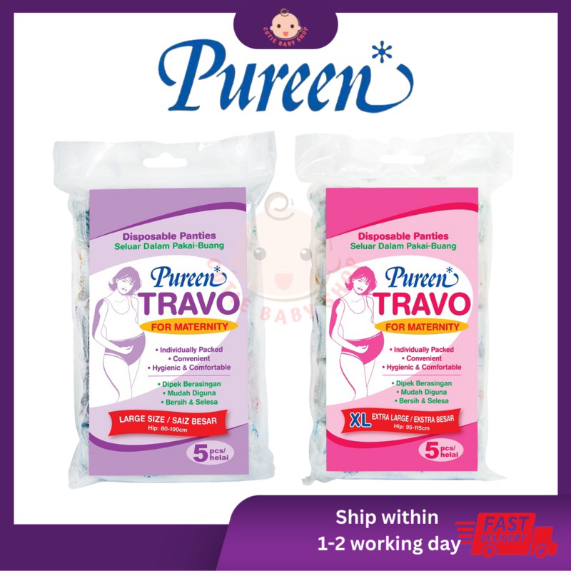Pureen Travo Disposable Panties Ladies Maternity/Maternity XL/Men ...