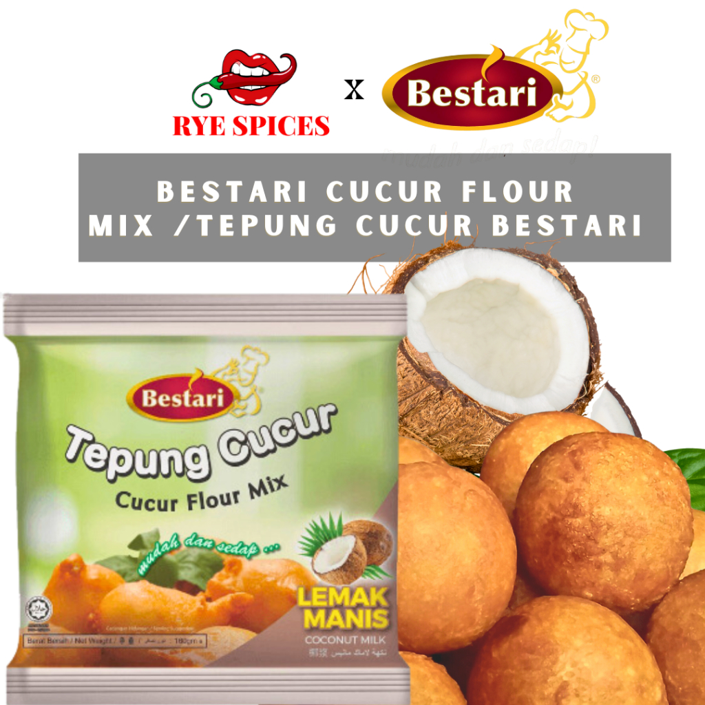 Bestari Cucur Flour Mix/Tepung Cucur Lemak Manis Bestari (160g) Halal ...