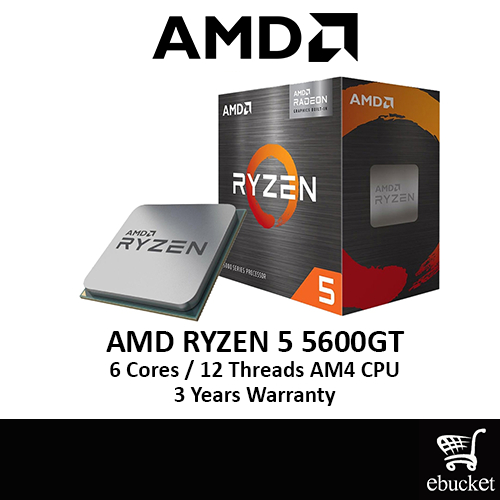 AMD RYZEN 5 5600GT 3.6GHz Up to 4.6GHz 16MB AM4 PROCESSOR WITH AMD RADEON GRAPHICS | Shopee Malaysia