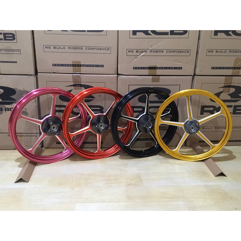 RACING BOY SPORT RIM FORGED RIM FG505 ( GOLD / ORANGE / BLACK / PINK ...