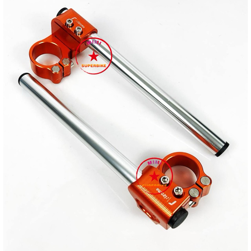 CLIP ON CNC HANDLE BAR 51MM / 50MM KAWASAKI Z800 Z900 Z1000 Z750 YAMAHA ...