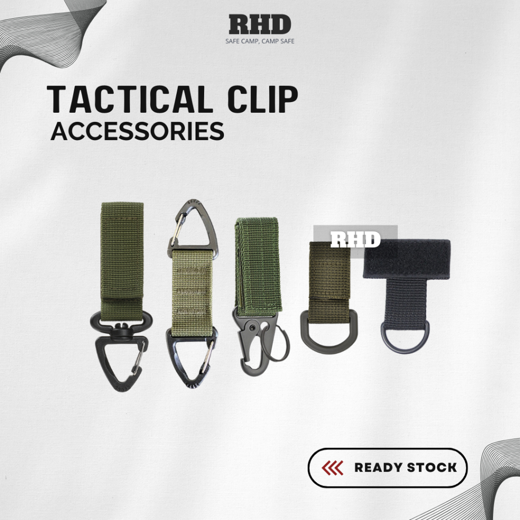 Tactical Clip EDC Velcro Belt Nylon Outdoor Camping Tactical Survival ...