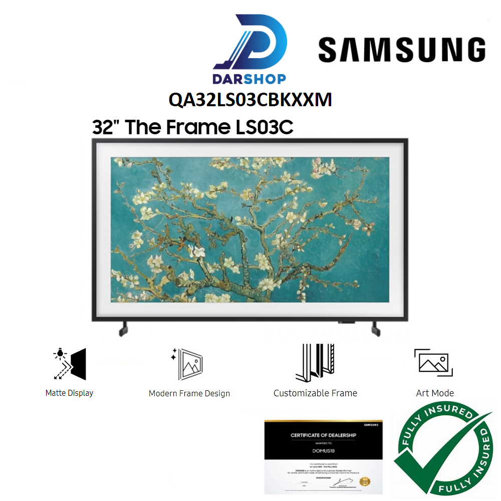 Samsung Frame TV 32 Inch The Frame 32" QLED Smart Lifestyle Gaming LED ...