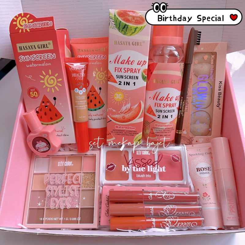 BIRTHDAY SPECIAL MAKEUP SET 😍😍 SET MAKEUP SUPRISE BOX 😍 SUPER DUPER ...
