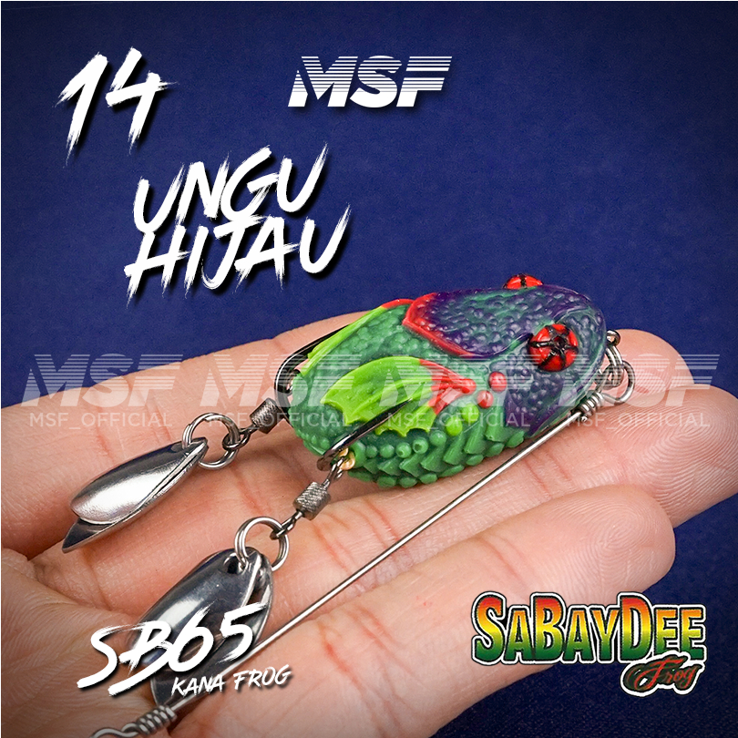 [MSF] Sabaydee SB65 Kana Frog | 3.7cm / 8.5g | 4 Blade Umpan Tiruan Thailand Katak Getah Casting ...