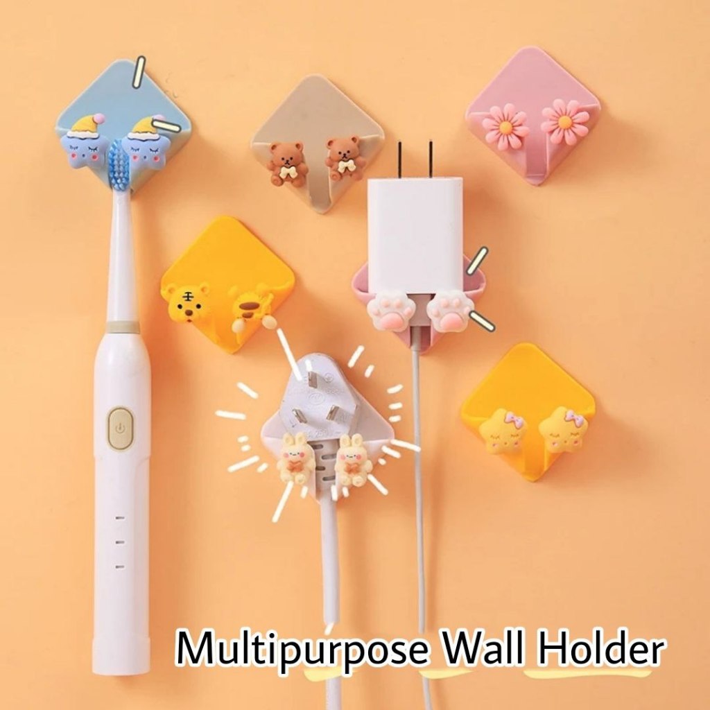 Plug Holder Multi-use Wall Storage Mini Organizer Holders Adhesive ...