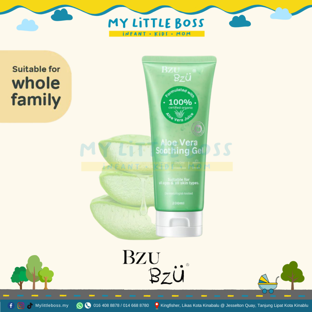 Bzu Bzu Aloe Vera Soothing Gel (200 ml) | Shopee Malaysia