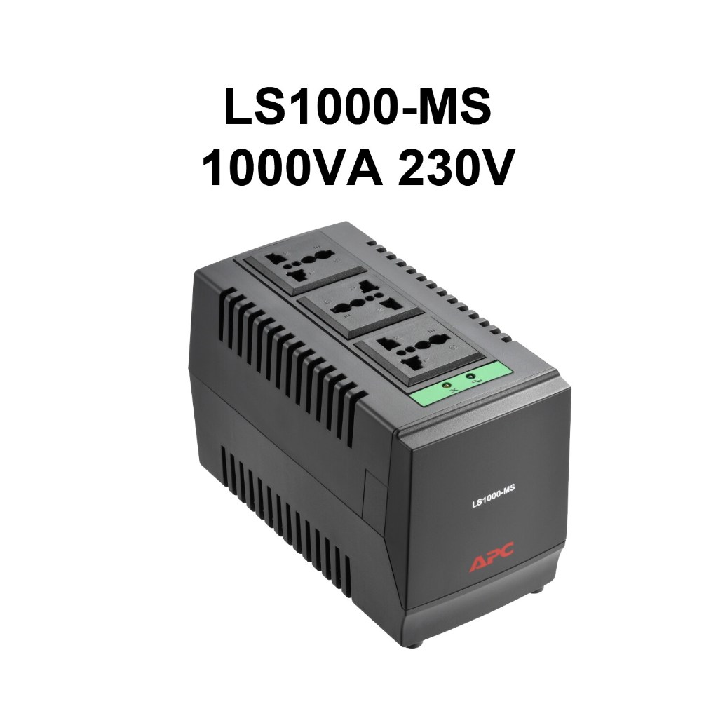 APC Line-R 1000VA Automatic Voltage Regulator LS1000-MS - Black ...