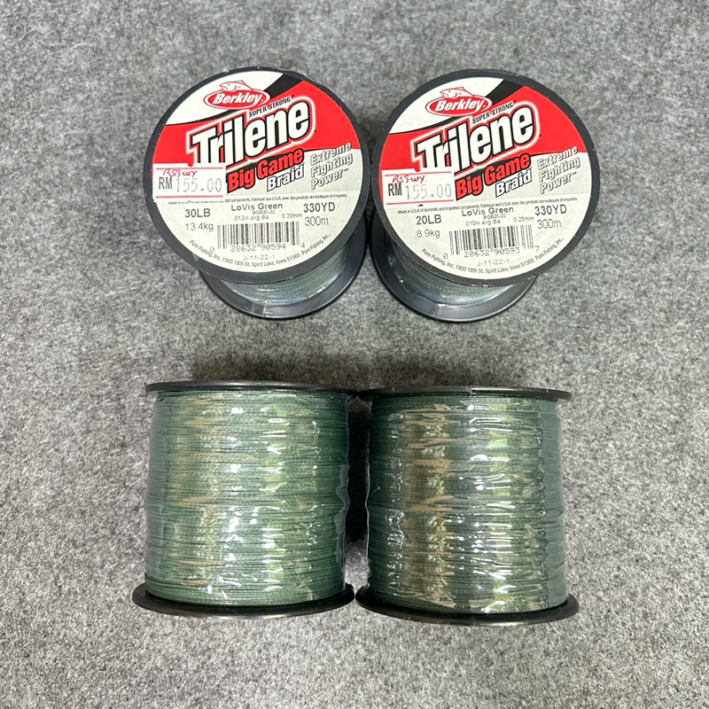 BERKLEY TRILENE BIG GAME BRAIDED LINE 300M | Shopee Malaysia