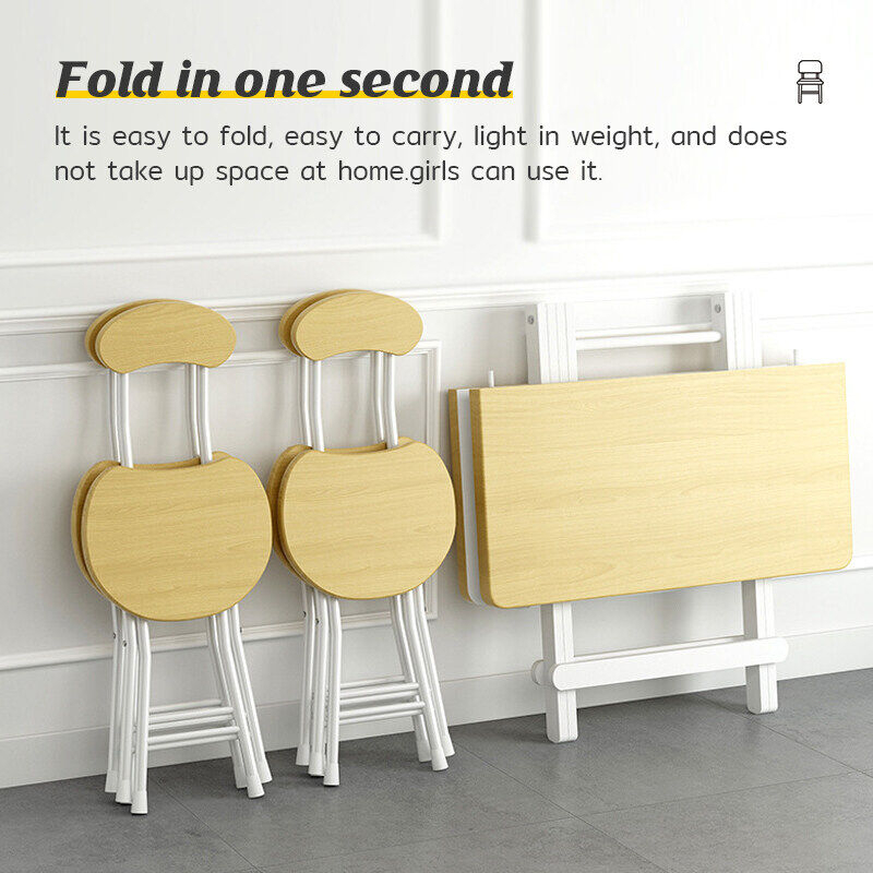 🔥Folding Chair Kerusi Lipat Solat Backrest With Cushion Modern Simple ...