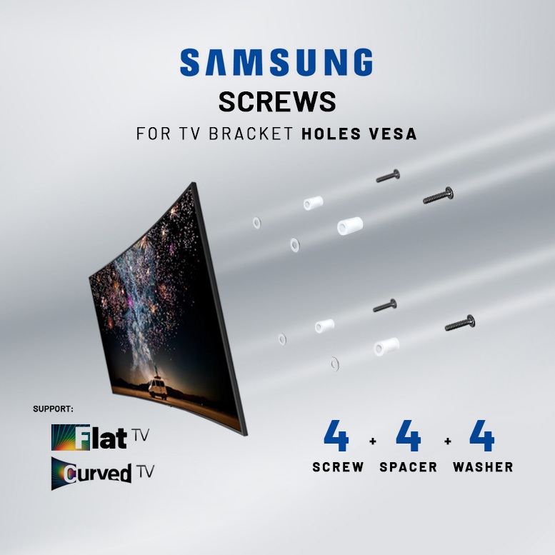 [SAMSUNG] TV Screw for TV Bracket Holes VESA Wall Mount Skru untuk ...