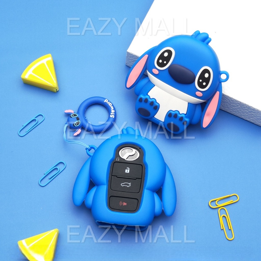 Stitch Perodua Car Alarm Remote Smart Keyless Cartoon Key Cover Sarung ...
