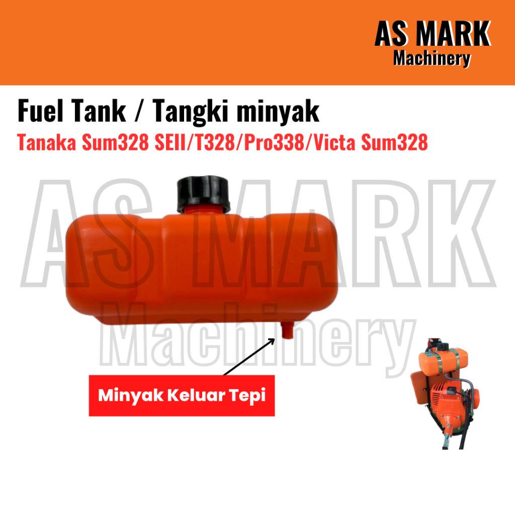 Fuel Tank Minyak Tangki Mesin Rumput Tanaka Sum328 SEII /Pro338 /T328 ...