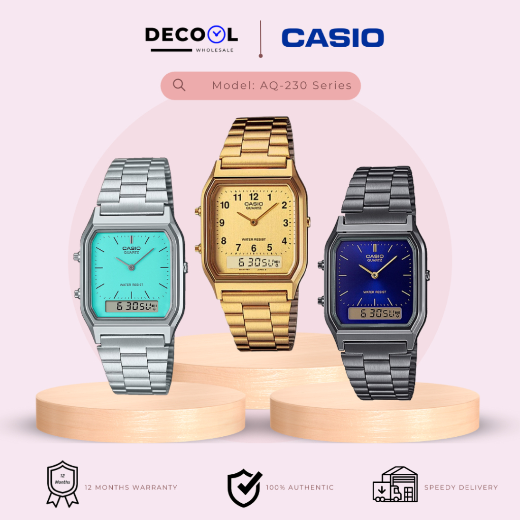 Casio Youth Analog-Digital AQ-230A/AQ-230GA/AQ-230GG | Shopee Malaysia