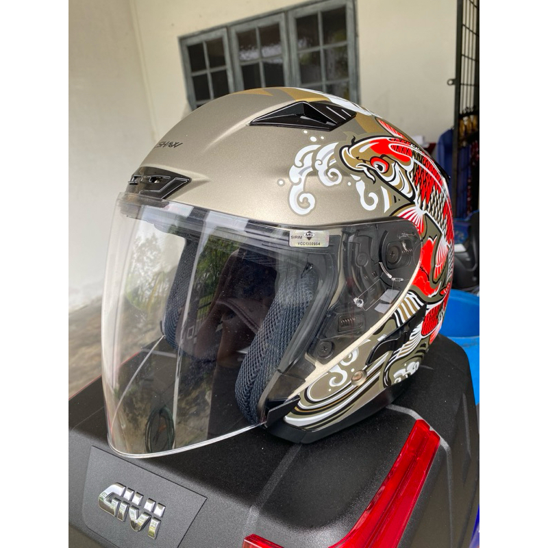 GrayShaw KOI Helmet.(used)(XXL) | Shopee Malaysia