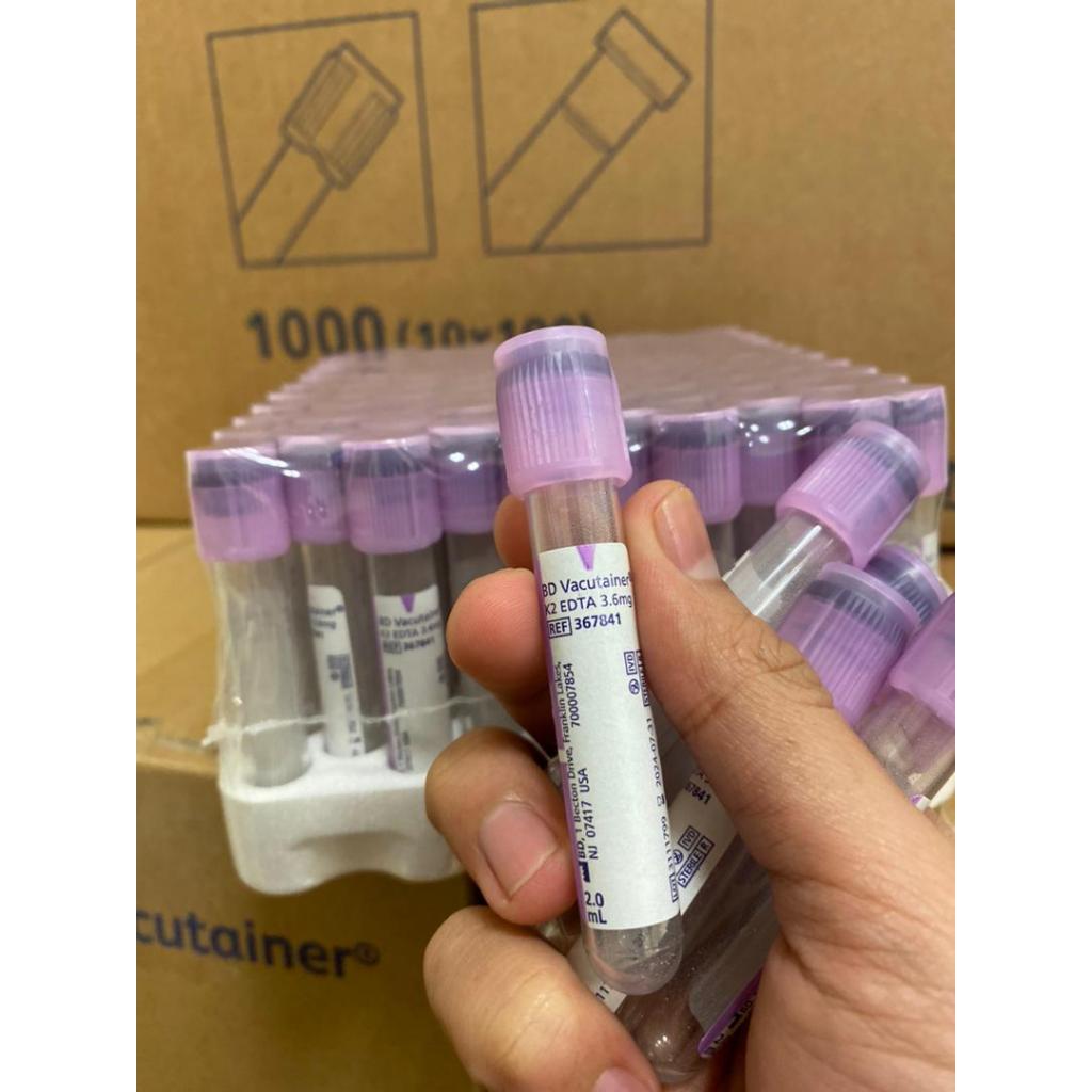 [ READY-STOK! ] Vacuum Blood Collection Tubes [ Rack Of 100's ] BD ...