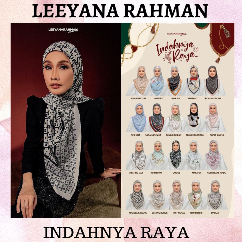 Leeyanarahman Scarves | Indahnya Raya | Tudung Raya Leeyanarahman 2024 ...