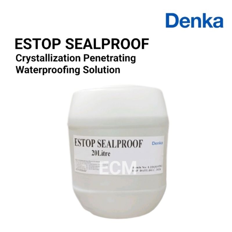 (NEW FORMULA) DENKA ESTOP SEALPROOF BLUE (20L) Crystallization ...