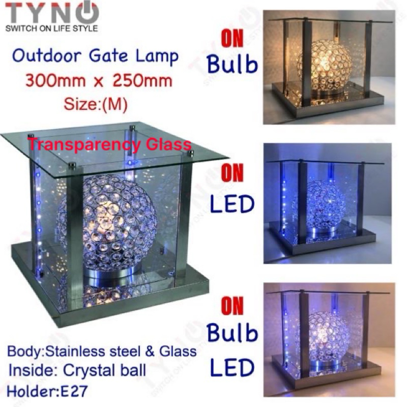 Crystal outdoor gate lamp weather proof gate light Led gate light ...